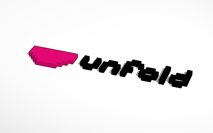 3D design unfold - Tinkercad