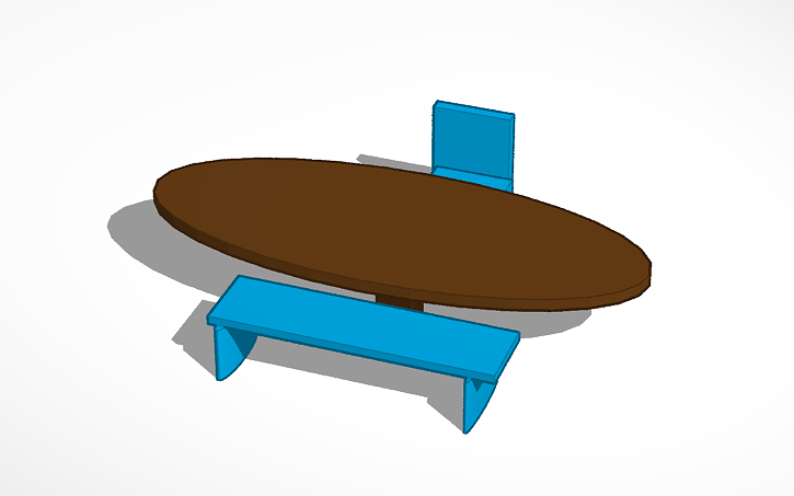 3D design dining table | Tinkercad
