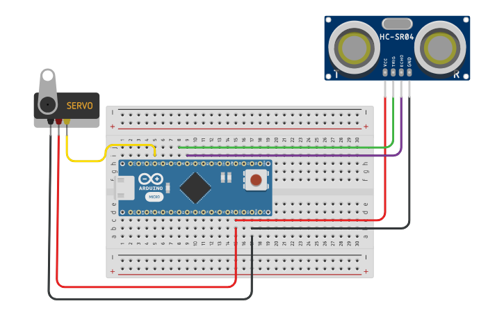 Circuit Design Arduino Nano Tinkercad