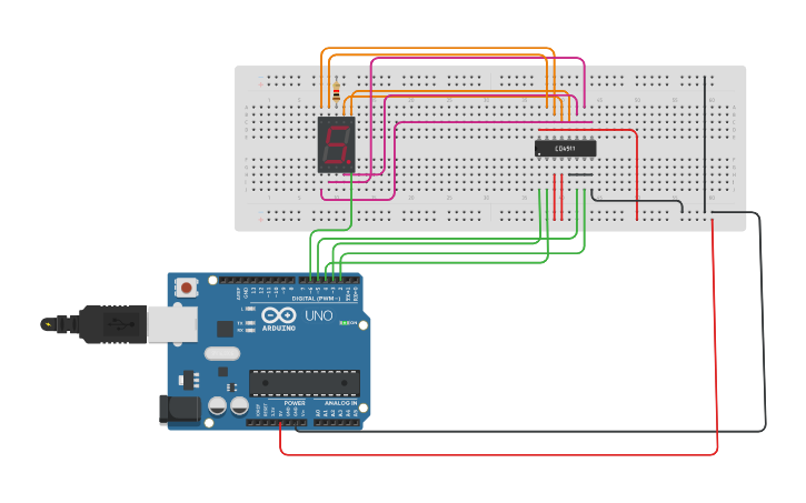 Circuit design Circuit 4511 | Tinkercad