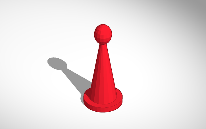 3D design Simple Ludo Pawn - Tinkercad