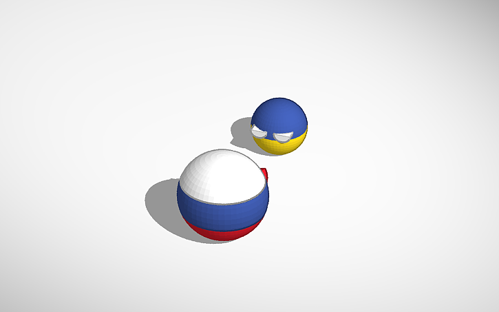 3D design Russia VS Mighty Ukraine - Tinkercad