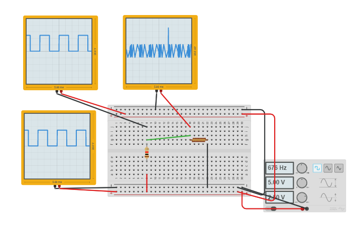 Circuit design Oszilloskop | Tinkercad