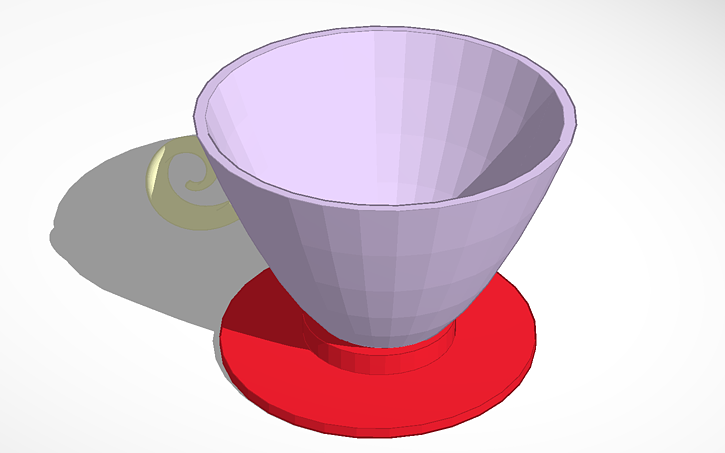 3D design Coffee Pour-over - Tinkercad