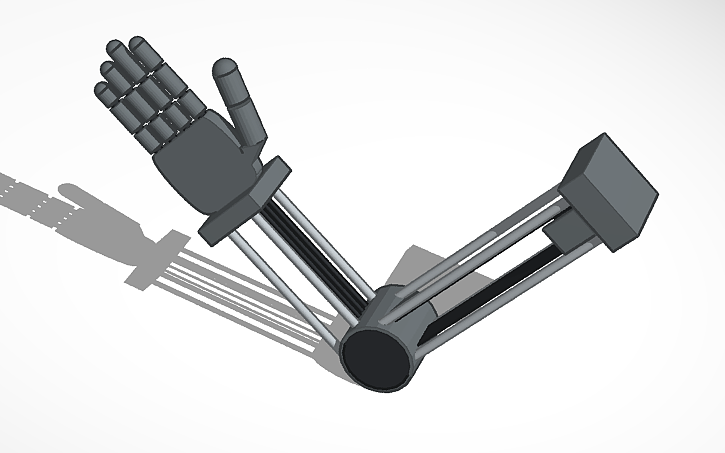 3D design Battery Powered Robotic Arm - Tinkercad
