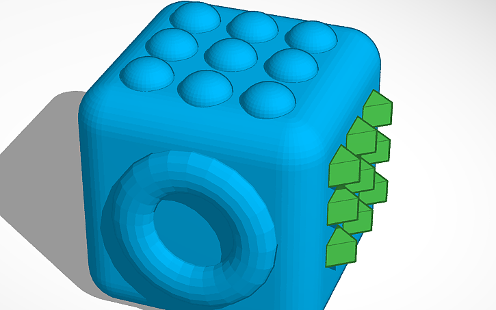 3D design fidget cube - Tinkercad