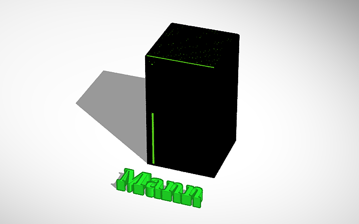 3D design Xbox X - Tinkercad