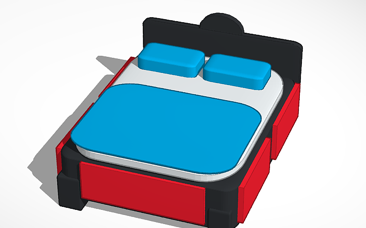 3D design bed - Tinkercad
