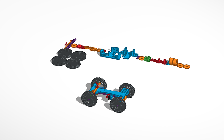 3d Design 4x4 Car Tinkercad