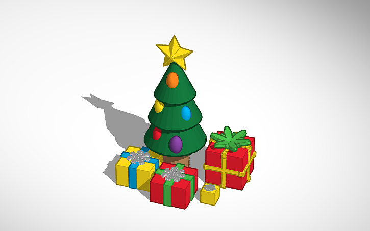 3D design Christmas tree - Tinkercad