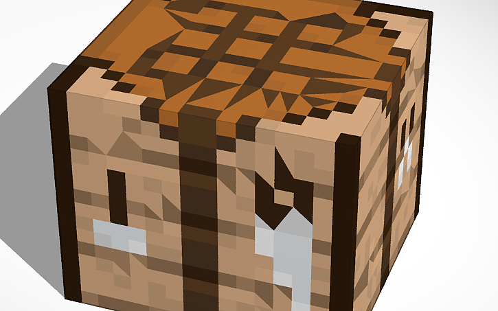 3D design Minecraft Crafting Table - Tinkercad