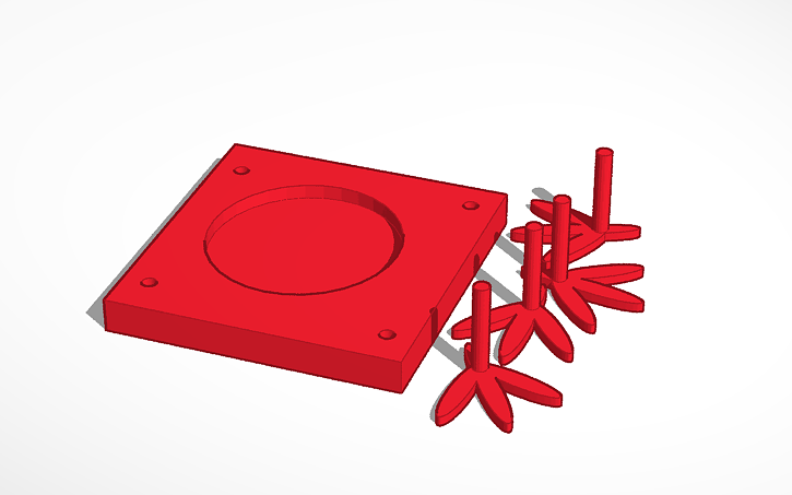 3D design chicken foot table2 - Tinkercad