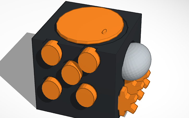 3D design Fidget Cube - Tinkercad