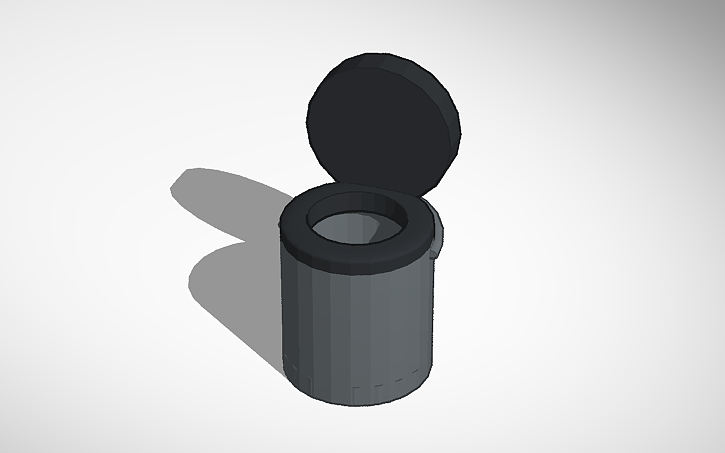 3D design Bucket toilet - Tinkercad