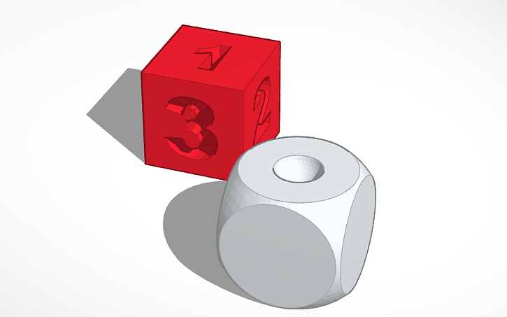 3D design Dice | Tinkercad