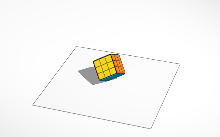 3D design rubix cube - Tinkercad