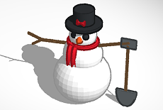 3D design Snowman | Tinkercad