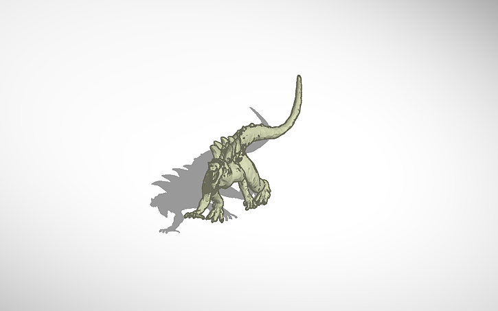 3D design Godzilla 1998 - Tinkercad