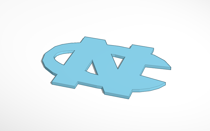 3D design UNC Logo | Tinkercad