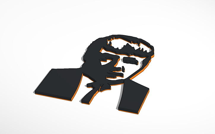 3D design Donald Trump - Tinkercad
