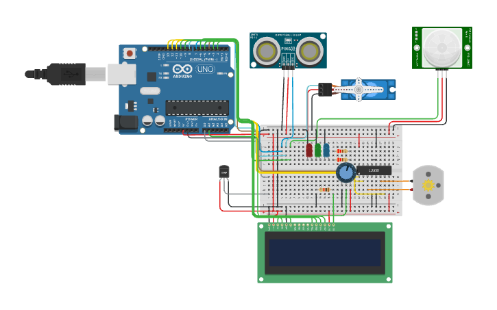 Circuit Design Modern Home Automation System Tinkercad