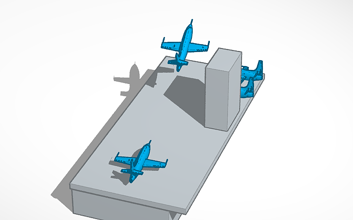 3D design aircraft - Tinkercad