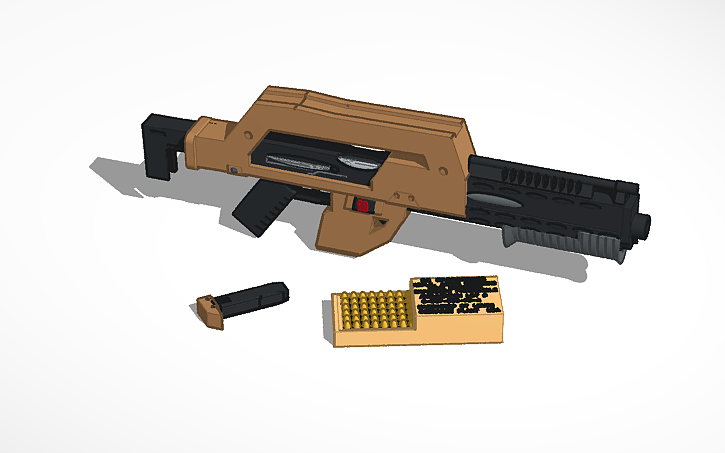 3D design plasma rifle M41A | Tinkercad
