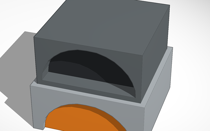3D design minecraft furnace - original - Tinkercad