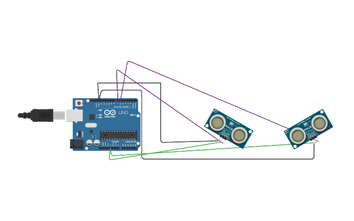 Circuit design Laser Turret - Tinkercad