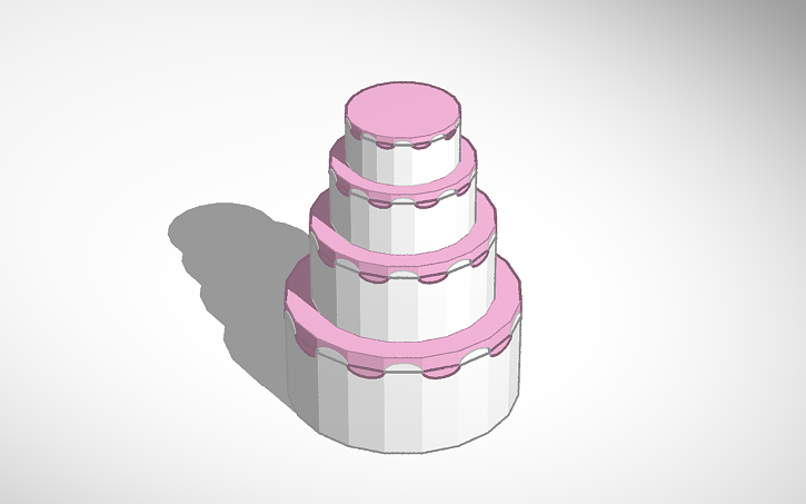 3D design Wedding cake from toontown | Tinkercad