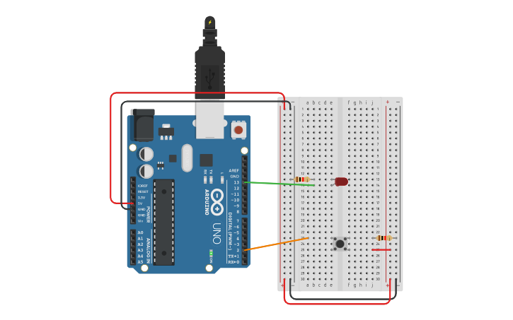 Circuit design Examen Ejercicio 1 - Tinkercad
