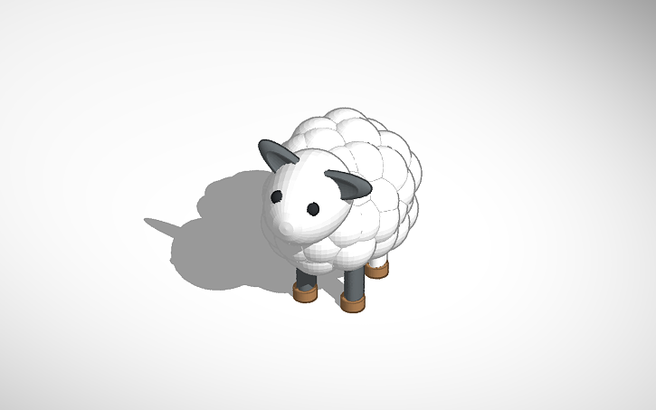 3D design ryan the sheep - Tinkercad