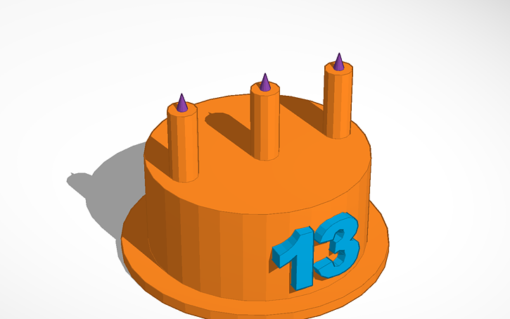 3D design Happy Birthday - Tinkercad