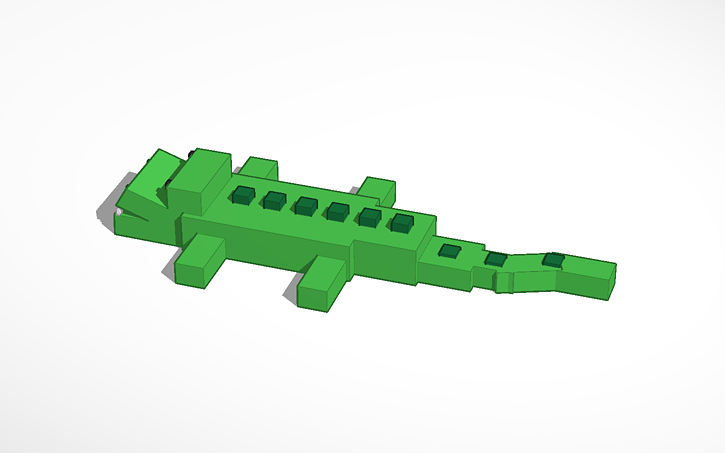 3D design Cubic Alligator | Tinkercad