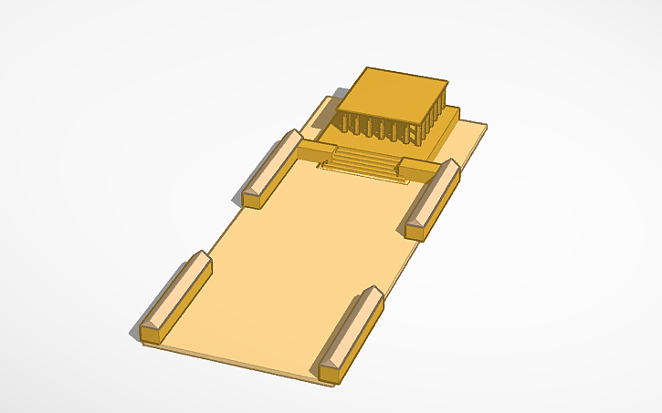 3D design Anıtkabir - Tinkercad