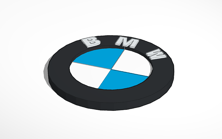 3D design BMW logo - Tinkercad