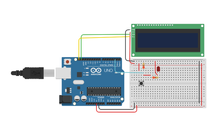 Circuit design PRACTICA 31 VISUALIZACIÓN EN PANTALLA LCD 16X2 CON ...