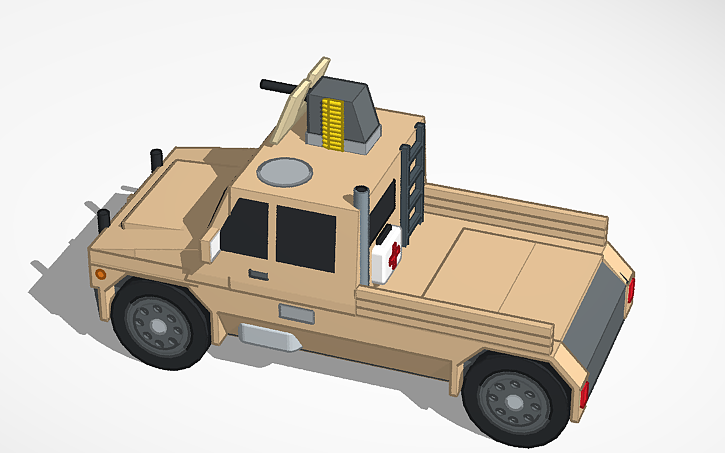 3D design L.T.V. (Light Tactical Vehicle) - Tinkercad