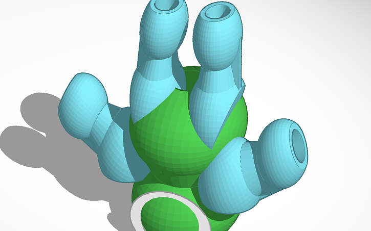 3D design alien hands\ | Tinkercad