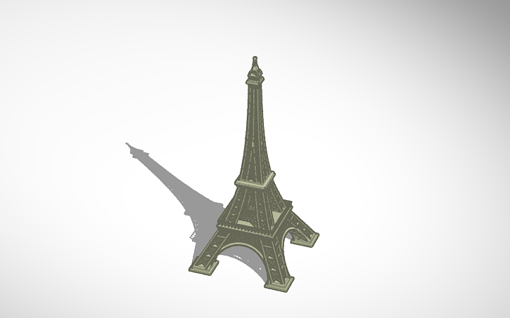 3D design Eiffel tower - Tinkercad