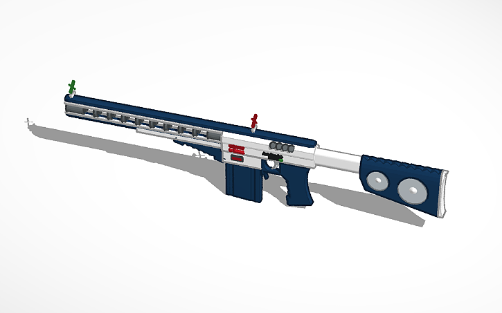 3D design F-77 Railgun Rifle - Tinkercad