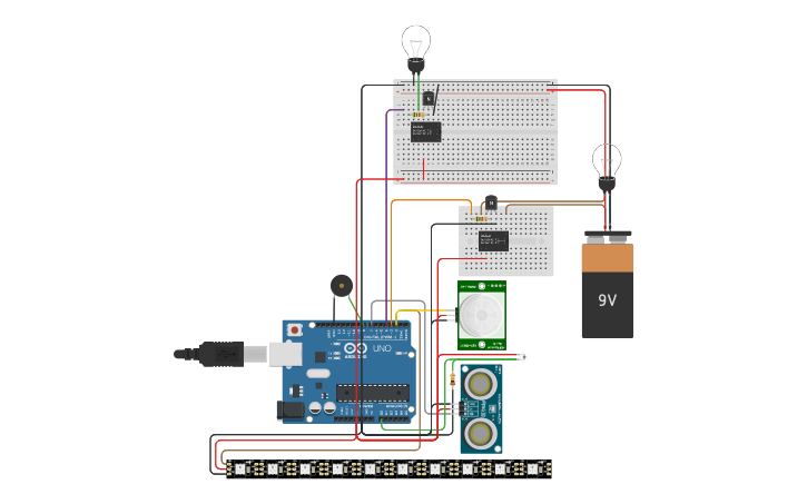 Circuit design Mini_Project | Tinkercad