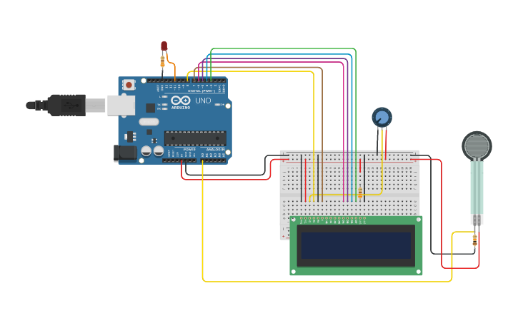 Circuit Design Force Sensor Tinkercad