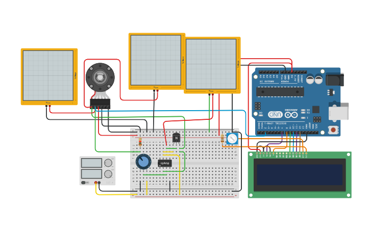 Circuit design Step motor kontrol - Tinkercad