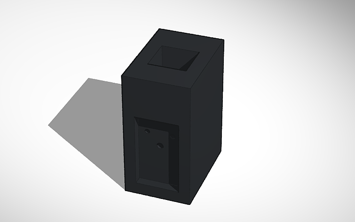 3D design Cuvette holder - Tinkercad