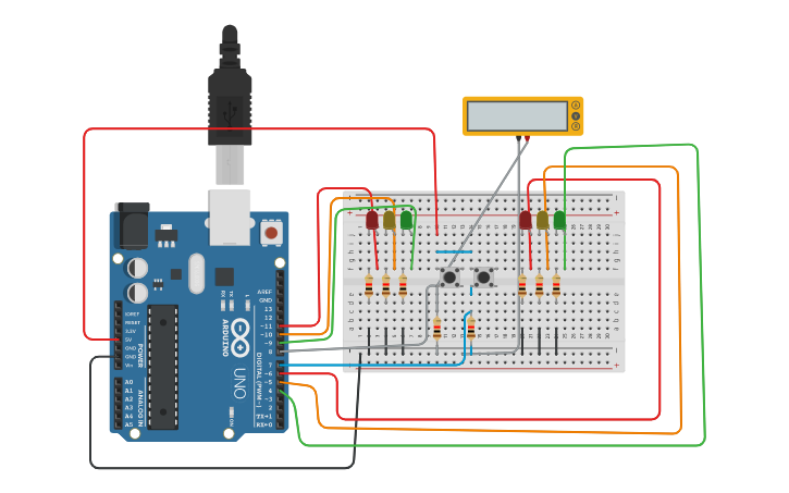 Circuit design Arduino - Tinkercad