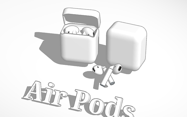 3D design Air Pods - Tinkercad