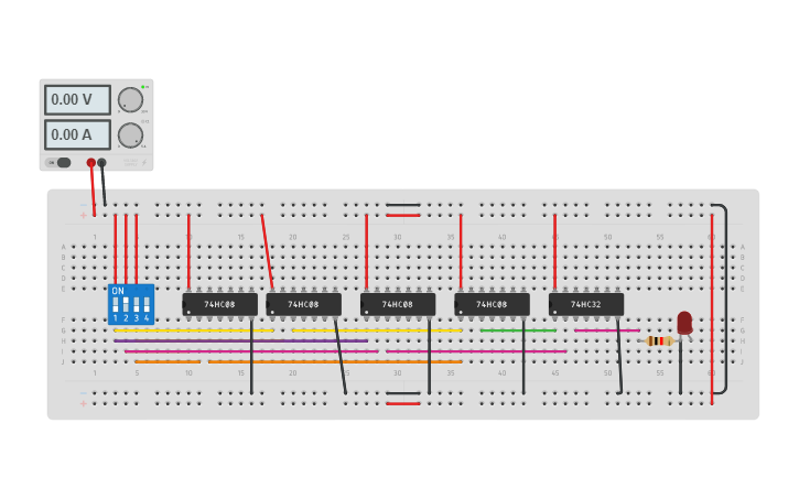 Circuit design circuito 1 tarea - Tinkercad