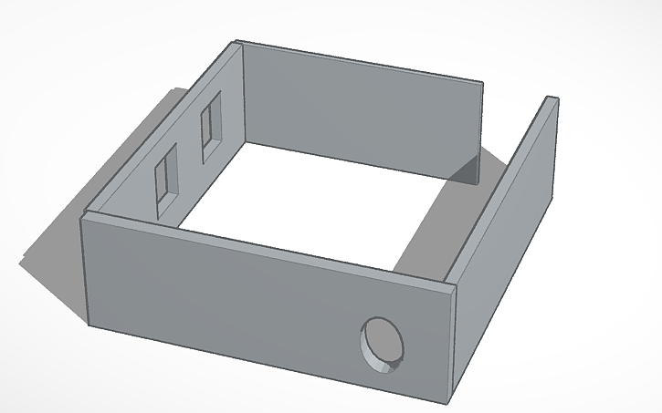 3D design Basic bedroom walls with windows trash | Tinkercad