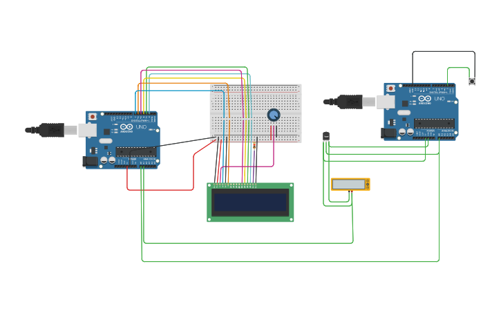 Circuit design Sensor Temperatura + Lcd | Tinkercad